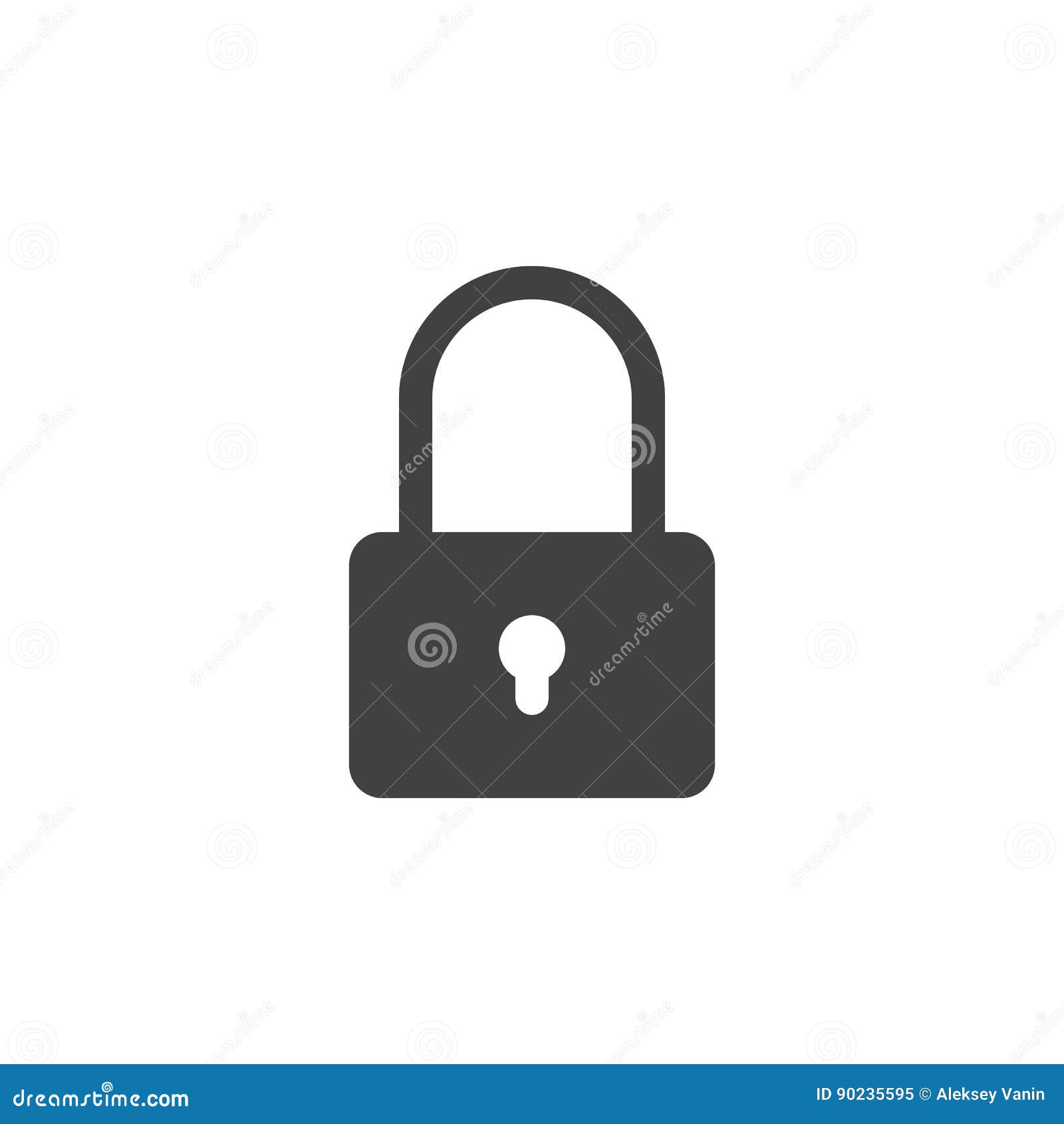 Lock Icon , Padlock Solid Logo Illustration, Pictogram Iso Stock ...