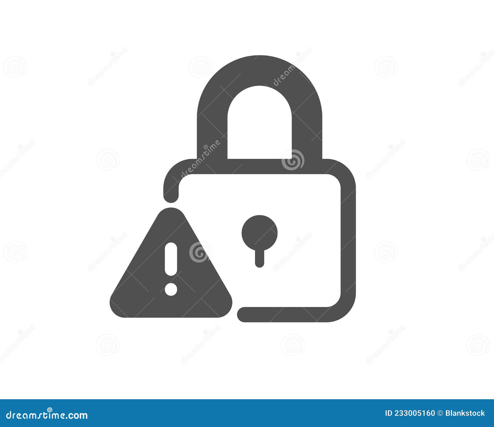 Lock Icon. Padlock Warning Sign. Vector Stock Vector - Illustration of ...