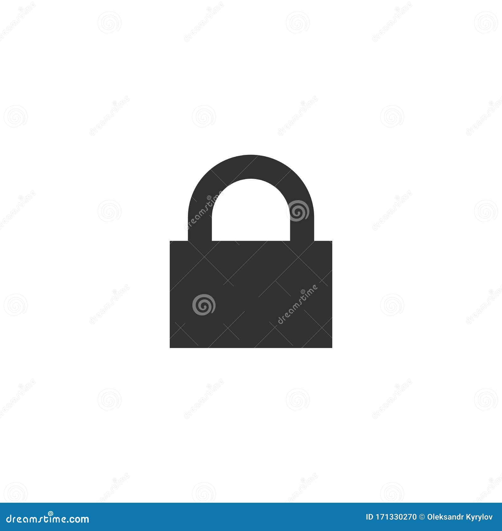 Lock Icon, Password Protected Sign. Stock Vector Illustration Isolated ...