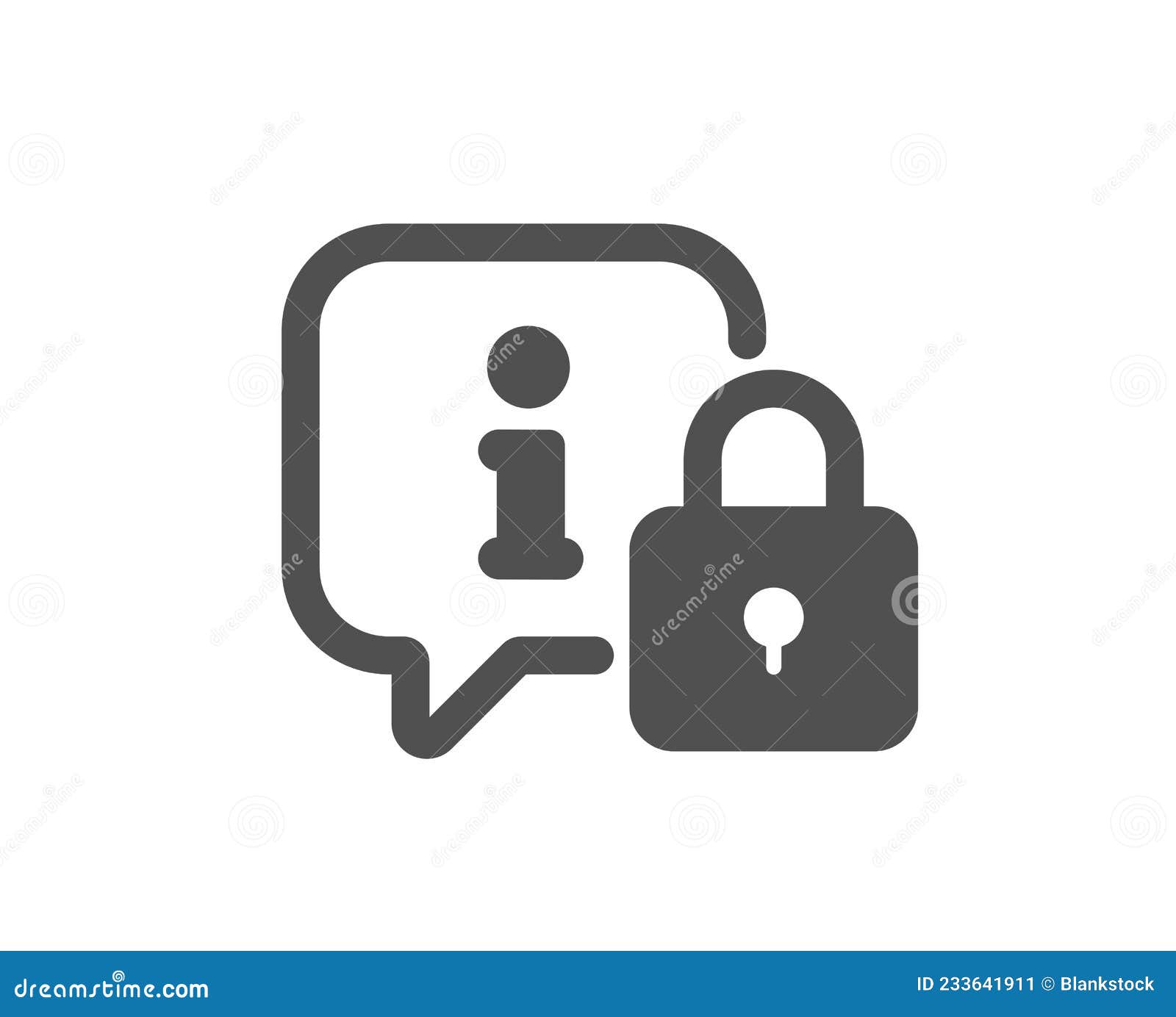 Lock Icon. Protected Information Sign. Vector Stock Vector ...