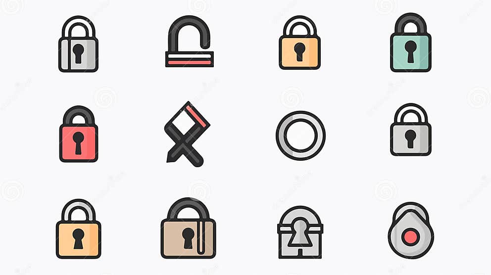 Professional Lock Icon for Identity - Secure Data with Digital Security ...