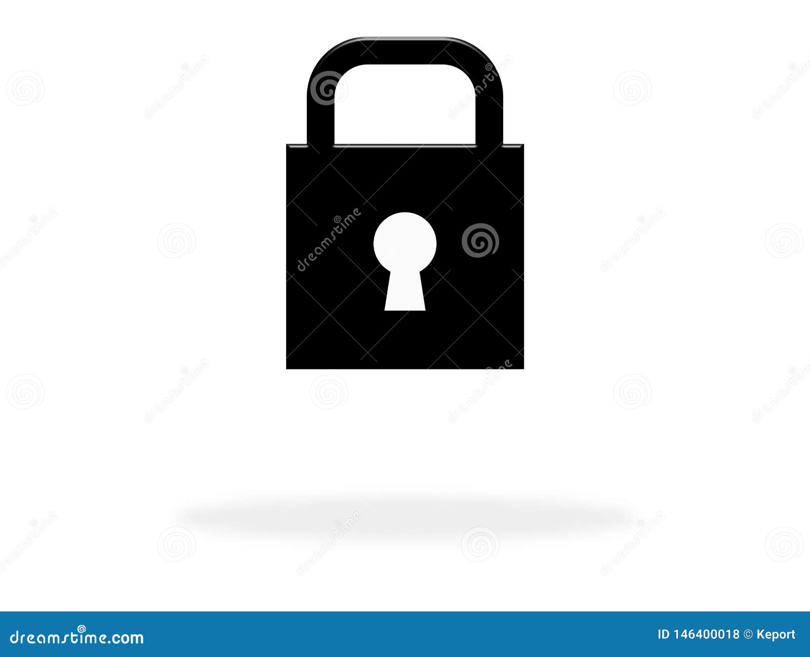 Lock Icon for Security or Privacy Stock Illustration - Illustration of ...
