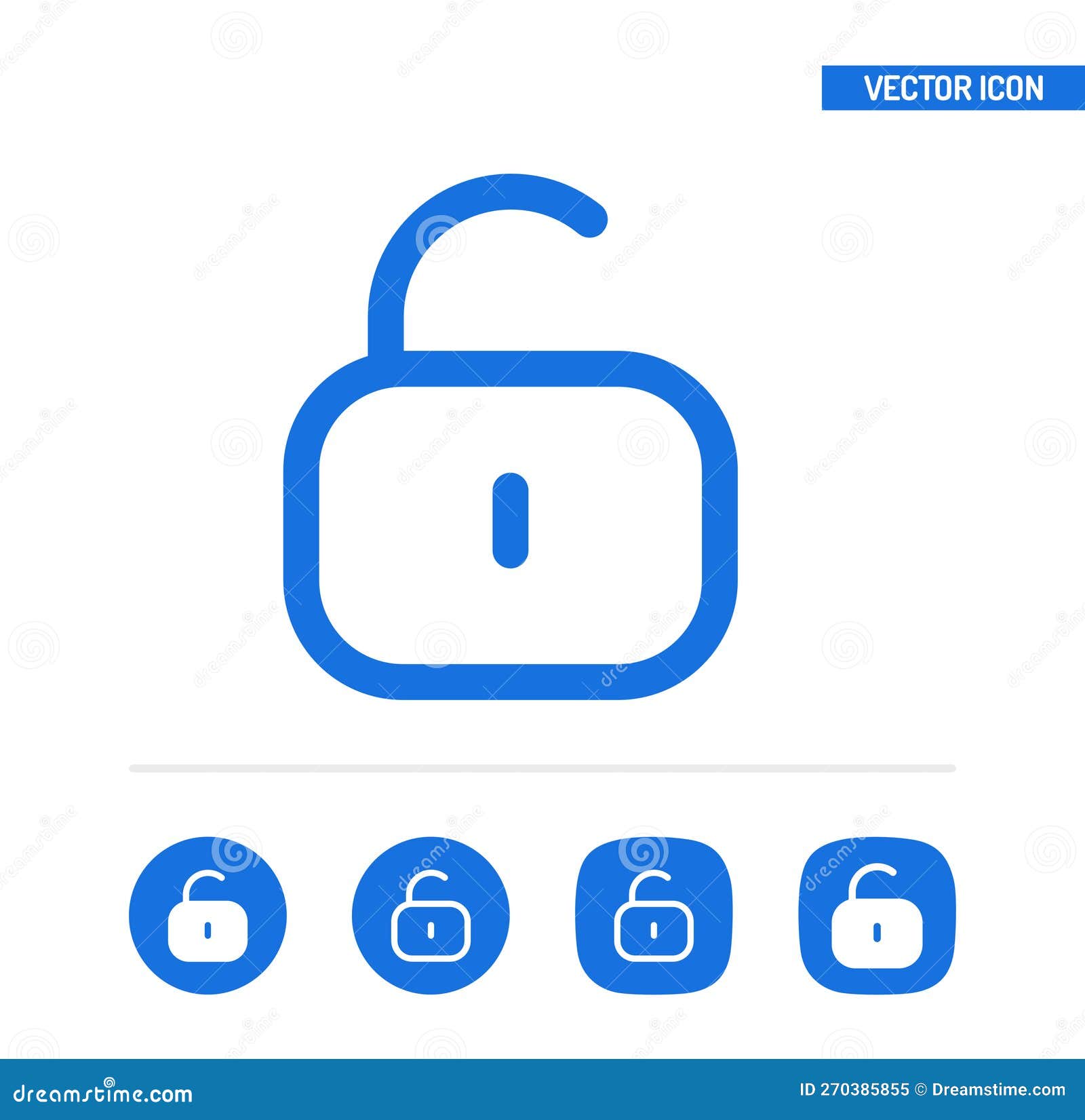 Lock Icon, Security Symbol For Web, Logo, App, UI. Stock Illustration ...
