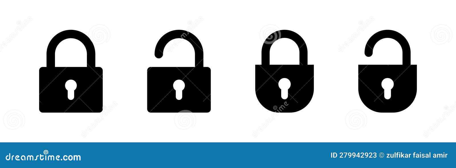 Lock Icon . Padlock Icon Vector. Encryption Icon. Security Symbol Stock ...