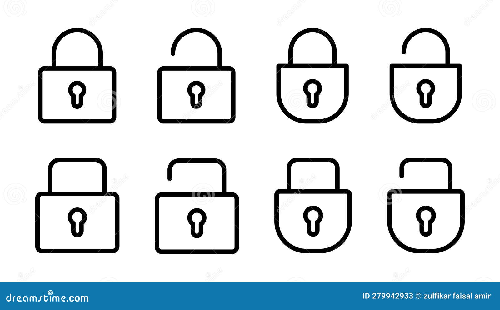 Lock Icon . Padlock Icon Vector. Encryption Icon. Security Symbol Stock ...