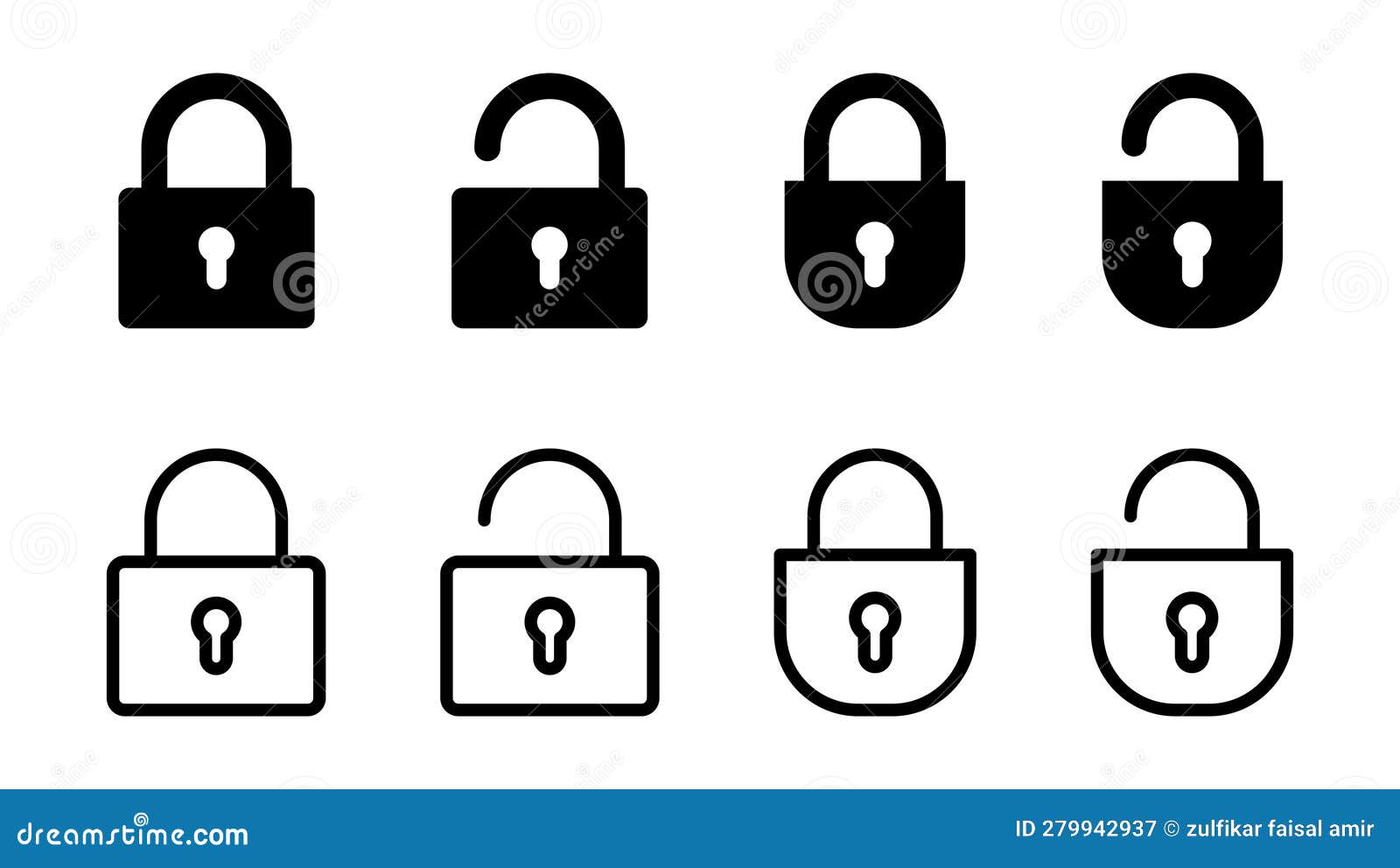 Lock Icon . Padlock Icon Vector. Encryption Icon. Security Symbol Stock ...