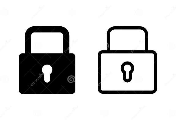 Lock Icon . Padlock Icon Vector. Encryption Icon. Security Symbol Stock ...