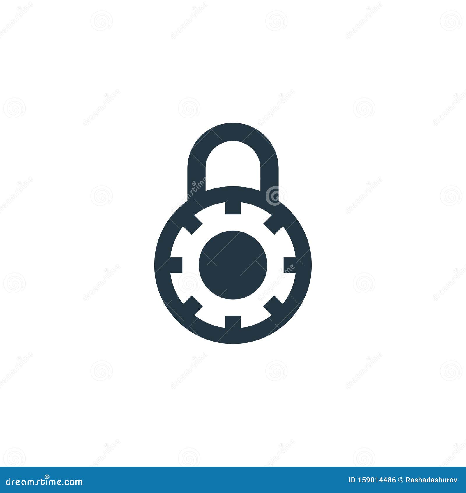 Lock Icon. Simple Element Illustration Stock Vector - Illustration of ...