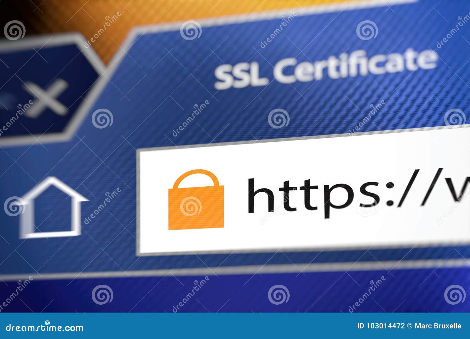 Lock Icon during SSL Connection Stock Illustration - Illustration of ...