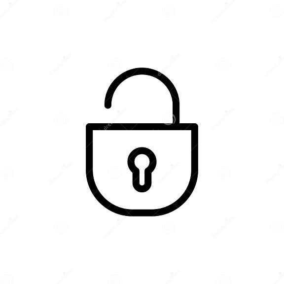 Lock Icon . Padlock Icon Vector. Encryption Icon. Security Symbol Stock ...