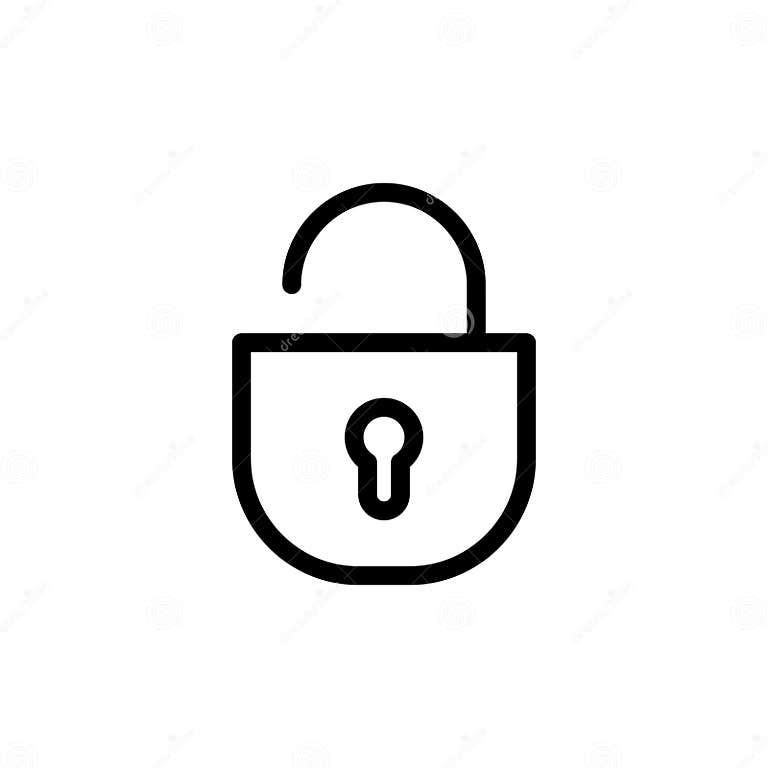Lock Icon . Padlock Icon Vector. Encryption Icon. Security Symbol Stock ...