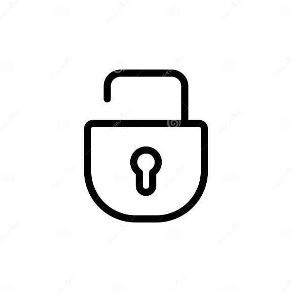 Lock Icon . Padlock Icon Vector. Encryption Icon. Security Symbol Stock ...