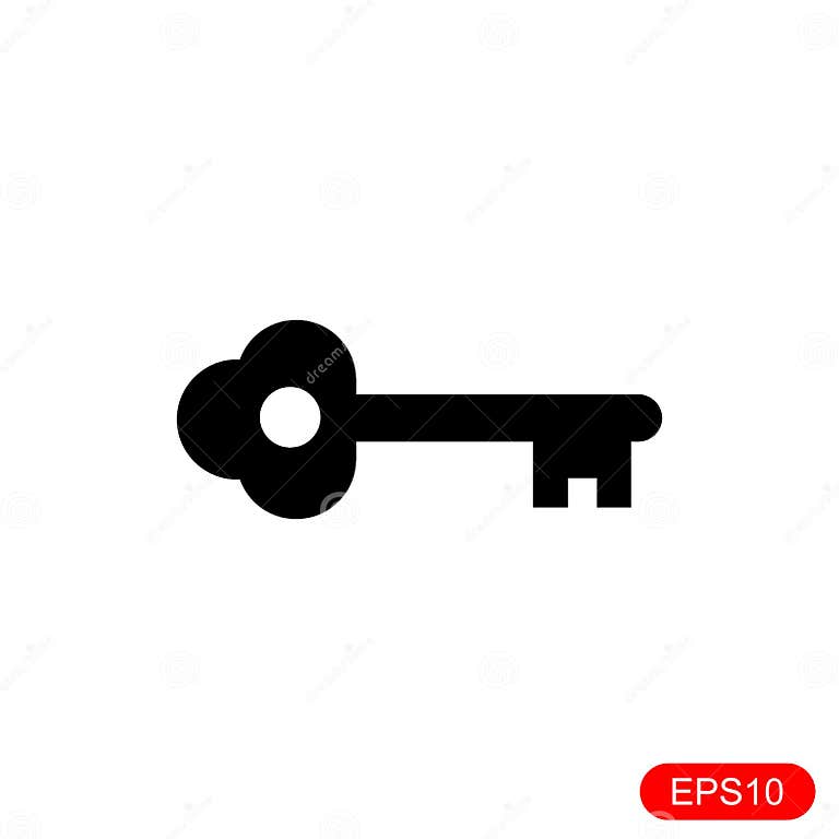 Lock Icon with White Background. Vector Design Stock Vector ...