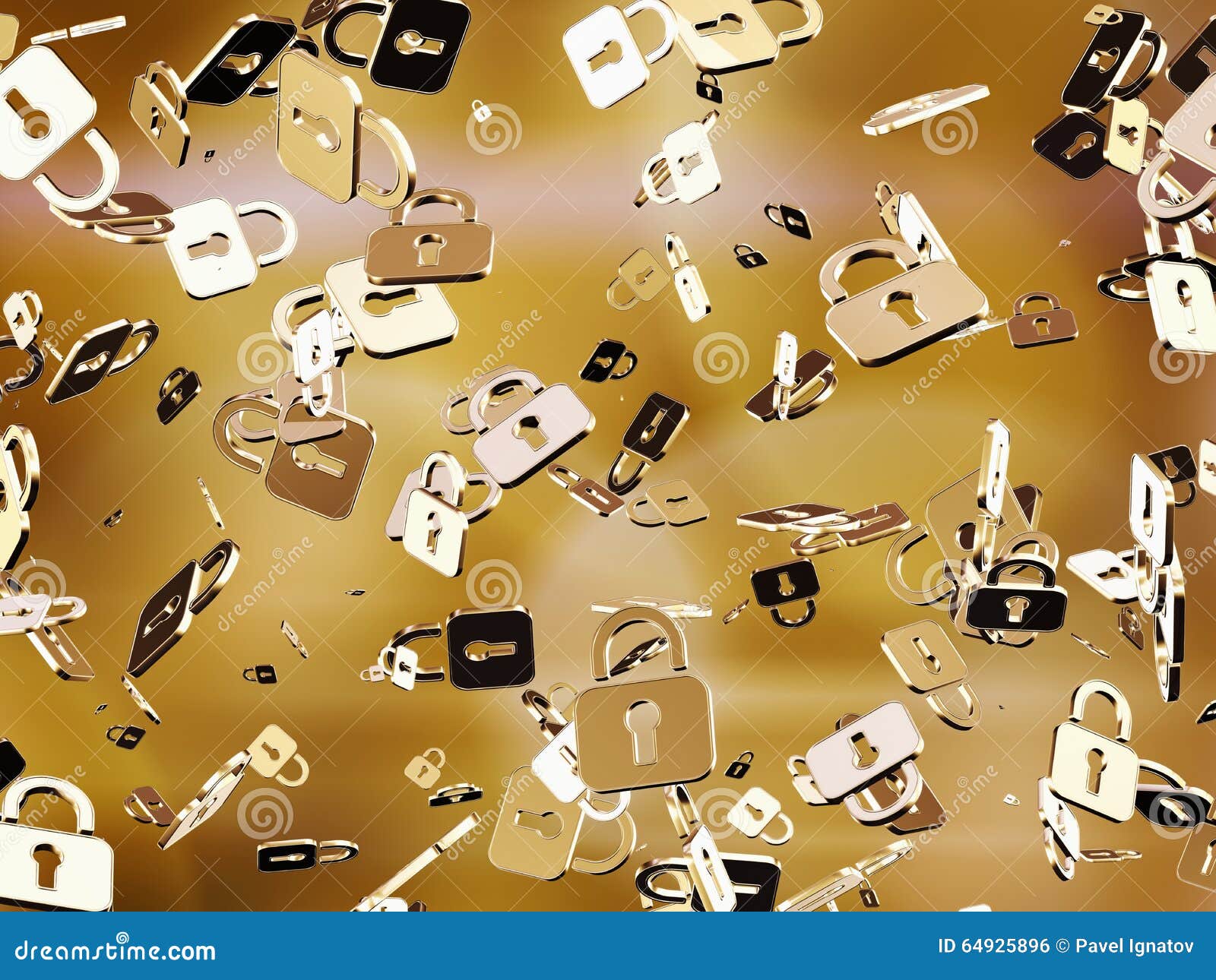 Lock icons stock illustration. Illustration of bank, abstraction - 64925896