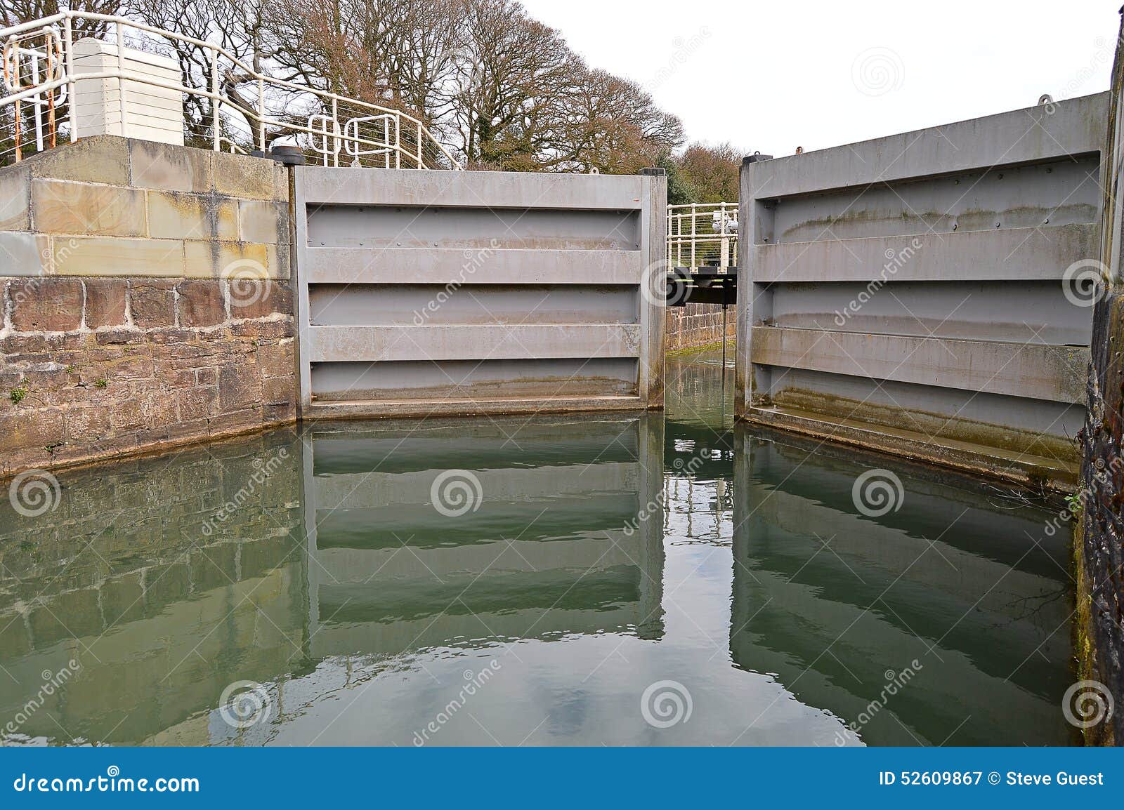 Canal Lock Gates stock image. Image of industry, google - 52609867