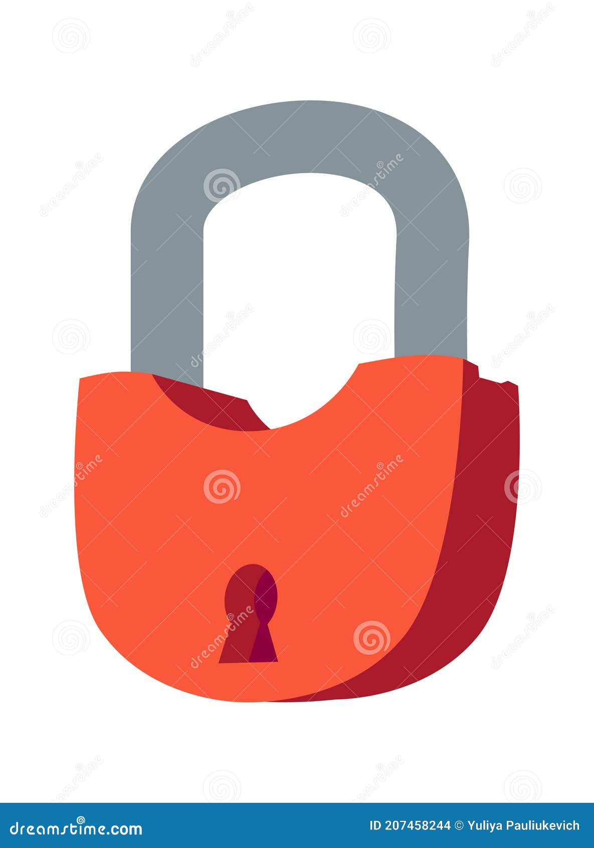 Lock Isometric Icon Isolated Vector Illustration Stock Illustration ...