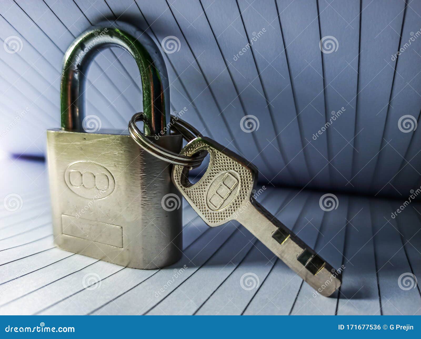 A lock and its key stock photo. Image of creative, safety - 171677536
