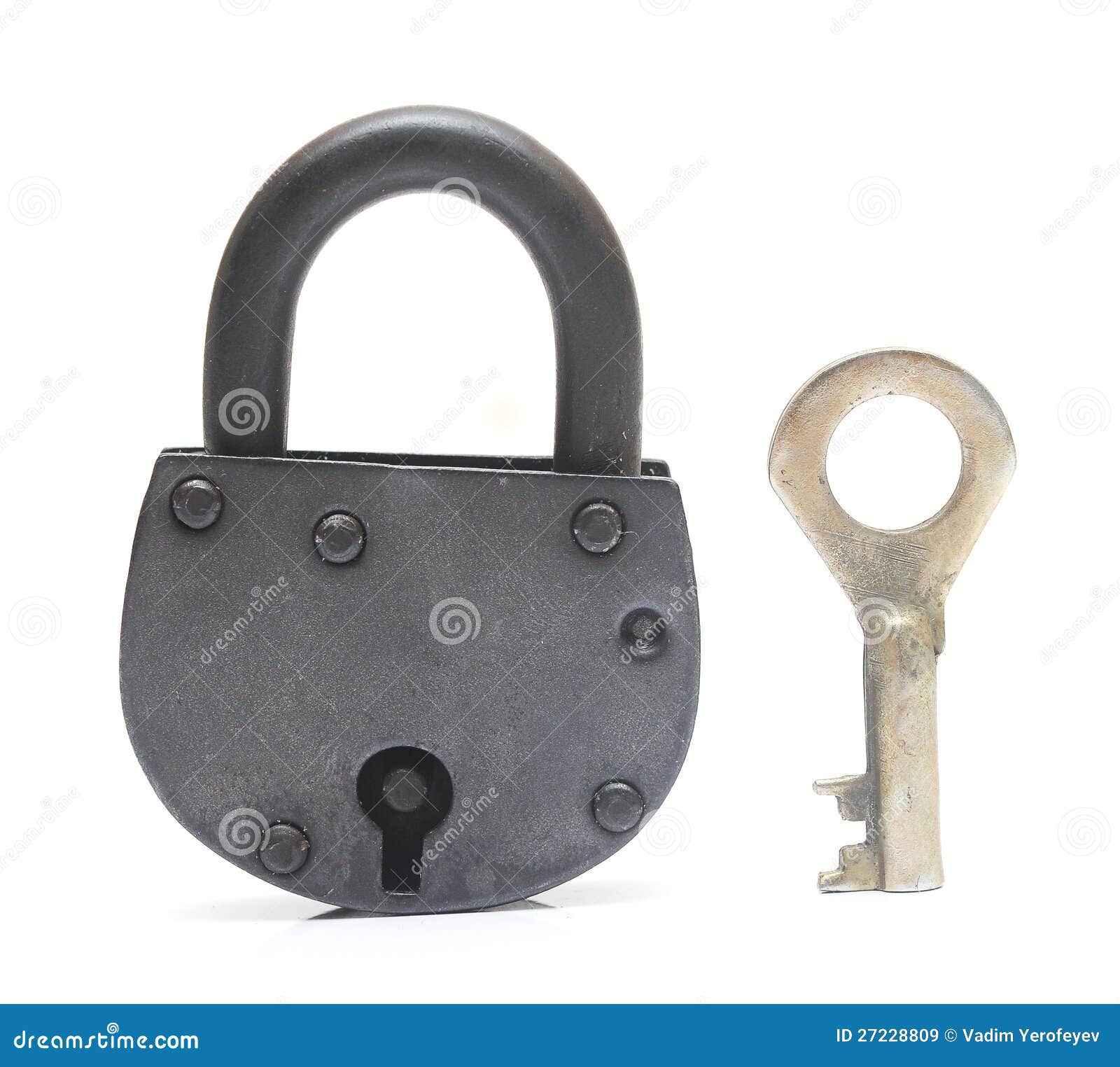 Lock and key stock image. Image of close, antique, security - 27228809