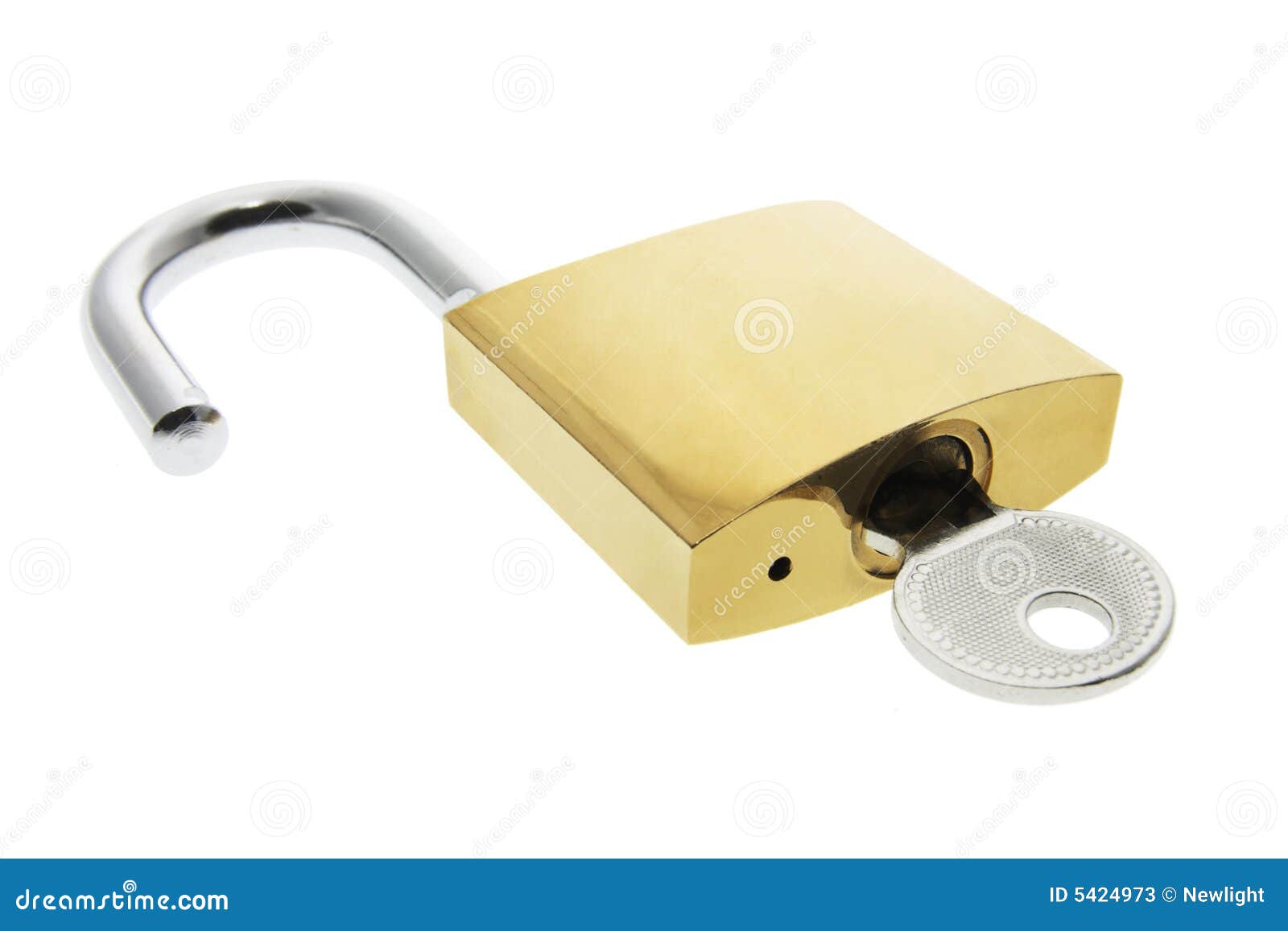 Lock with Key stock image. Image of possibility, freedom - 5424973