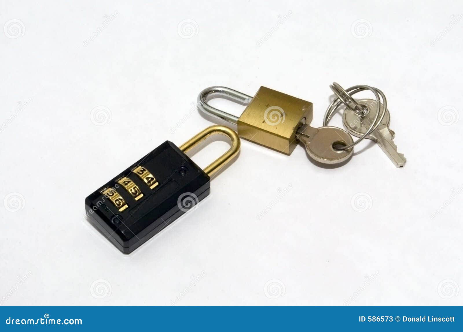 Lock and Key stock image. Image of security, closeup, white - 586573