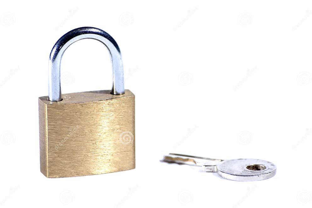 Lock and key stock photo. Image of interlock, fasten, padlock - 610506