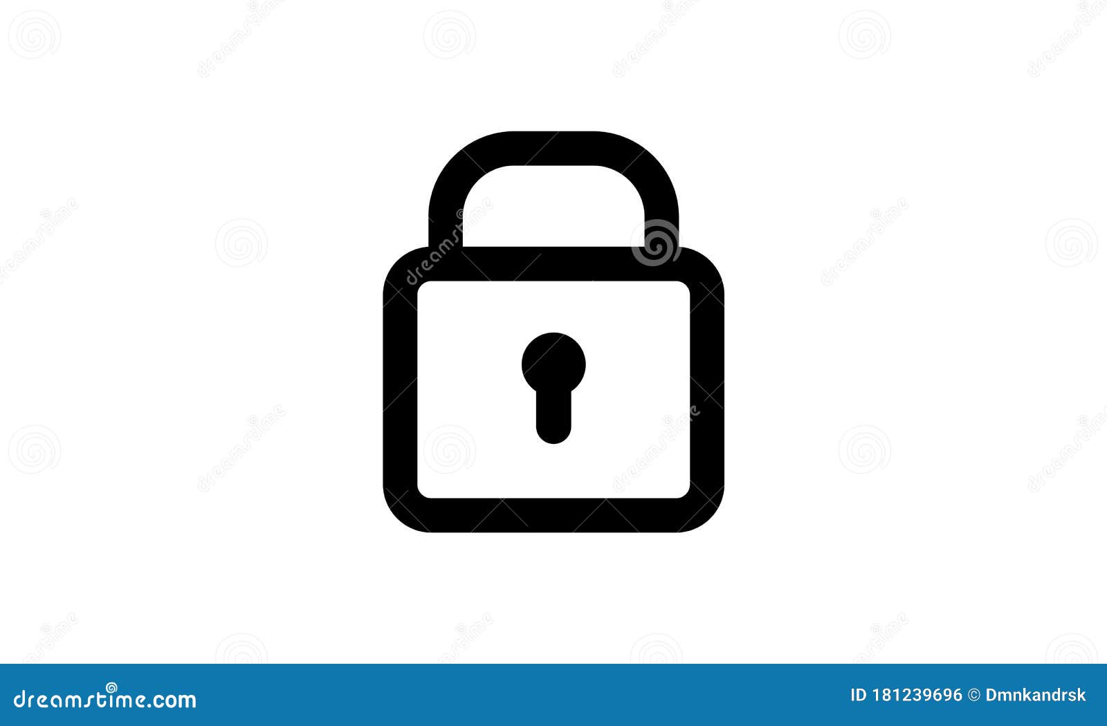 Lock Key Black Object Illustration Stock Vector - Illustration of ...