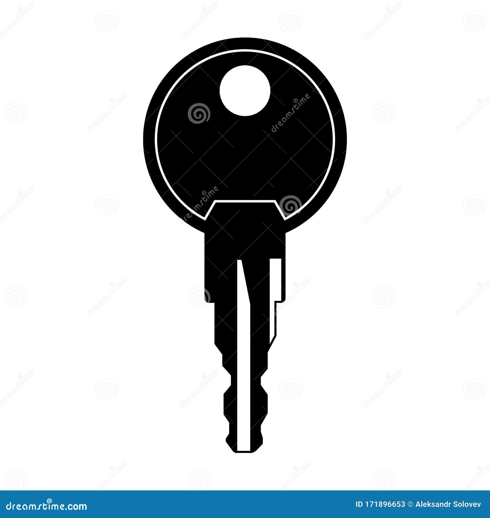 Lock Key Black Silhouette_4 Stock Vector - Illustration of abstract ...