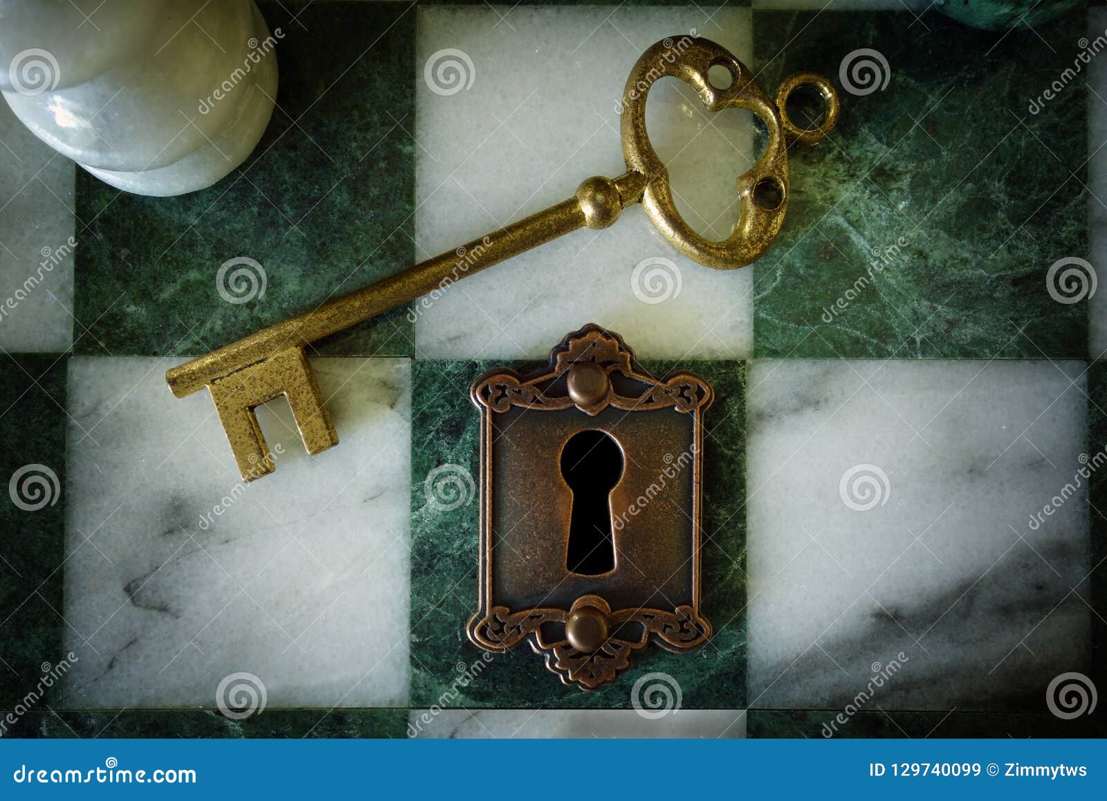 Lock and key chess stock image. Image of unlock, intelligent - 129740099