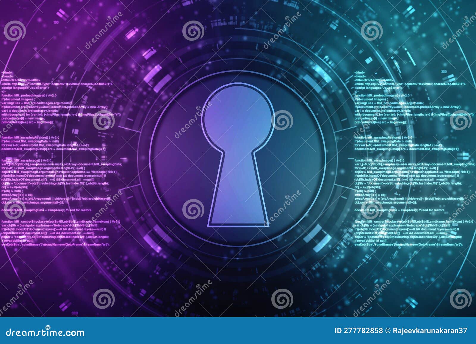 Lock Key Hole on Digital Screen,cyber Security Concept Background Stock ...