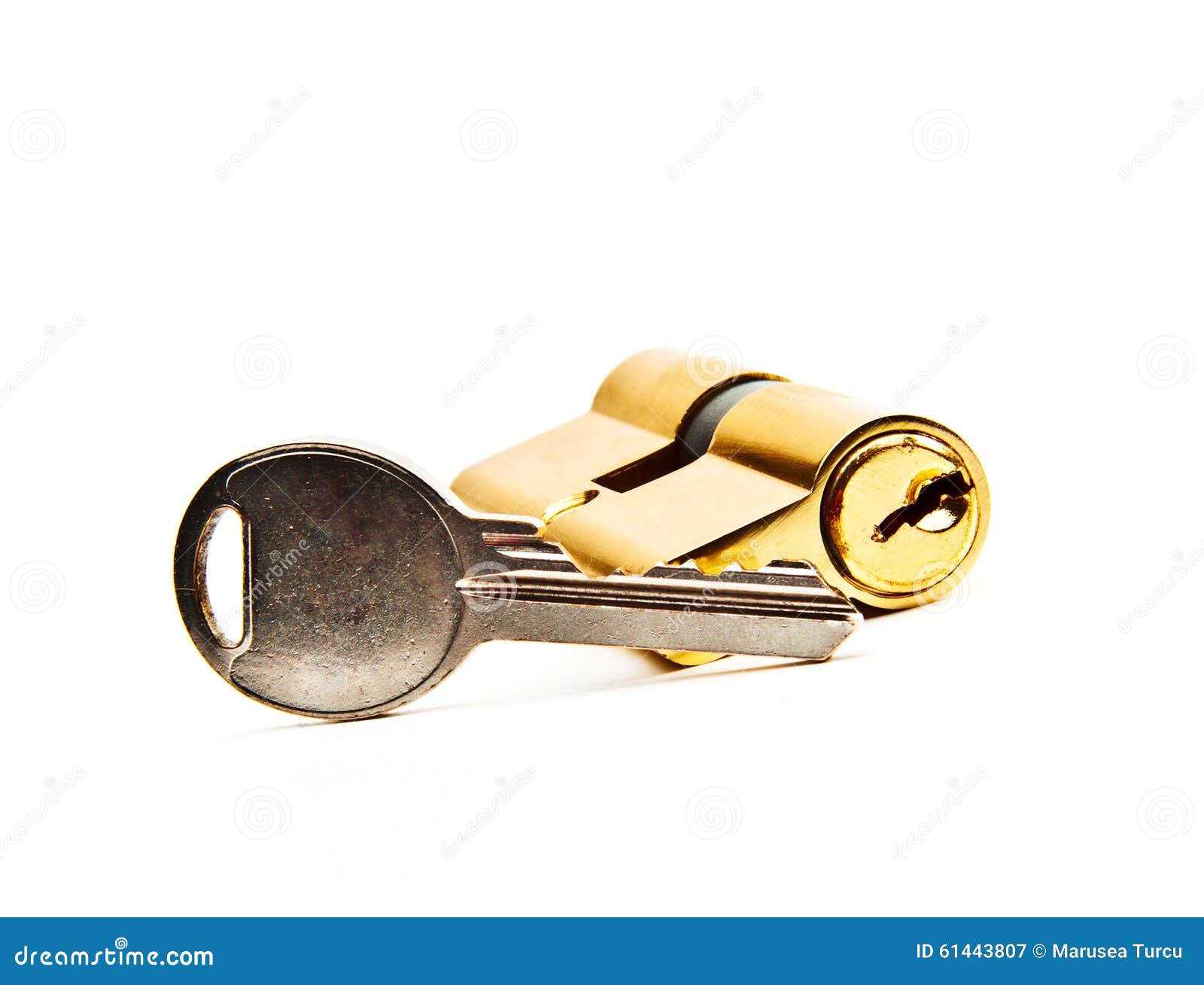 Lock and key isolated stock image. Image of business - 61443807