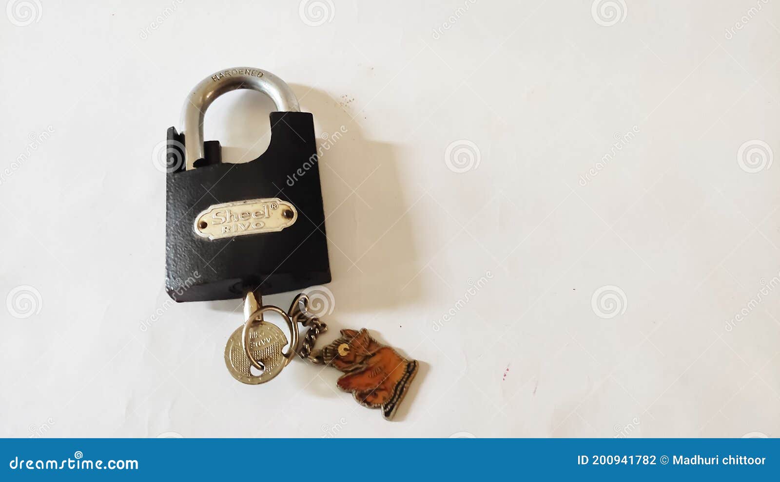 Lock and Key in White Background Editorial Photography - Image of watch ...