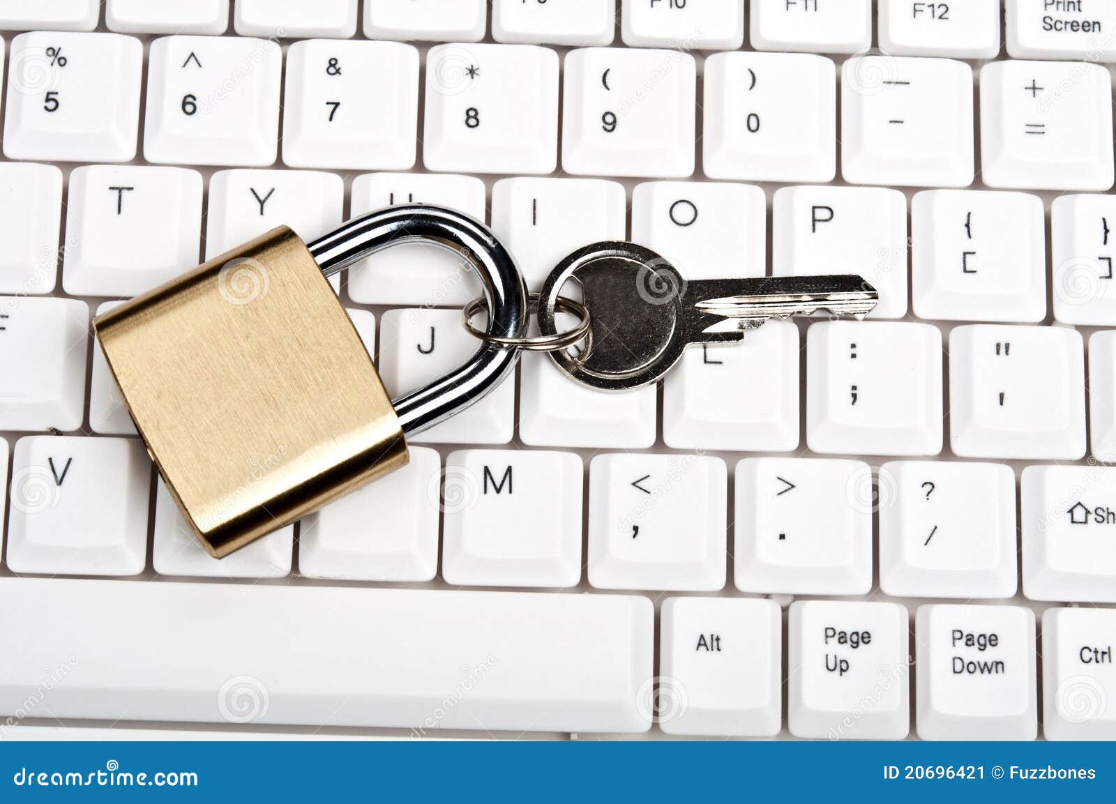 Lock on keyboard stock image. Image of closeup, defense - 20696421
