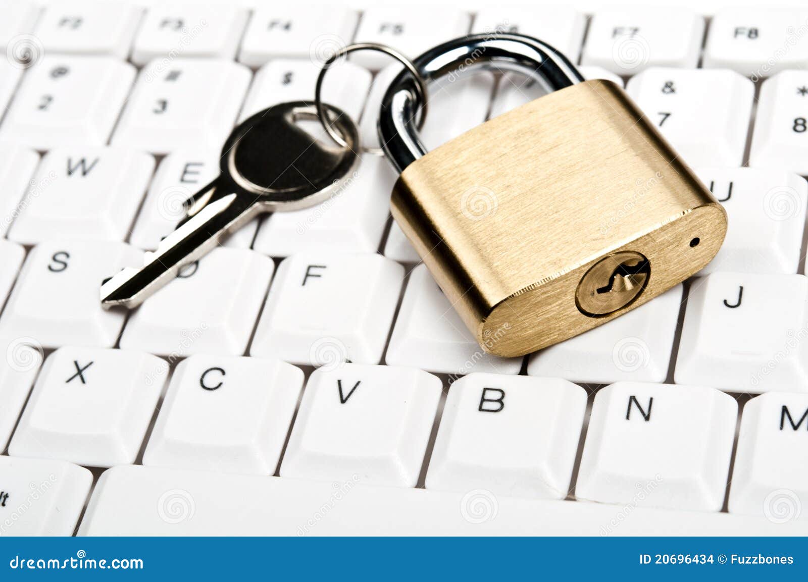 Lock on keyboard stock photo. Image of online, defense - 20696434