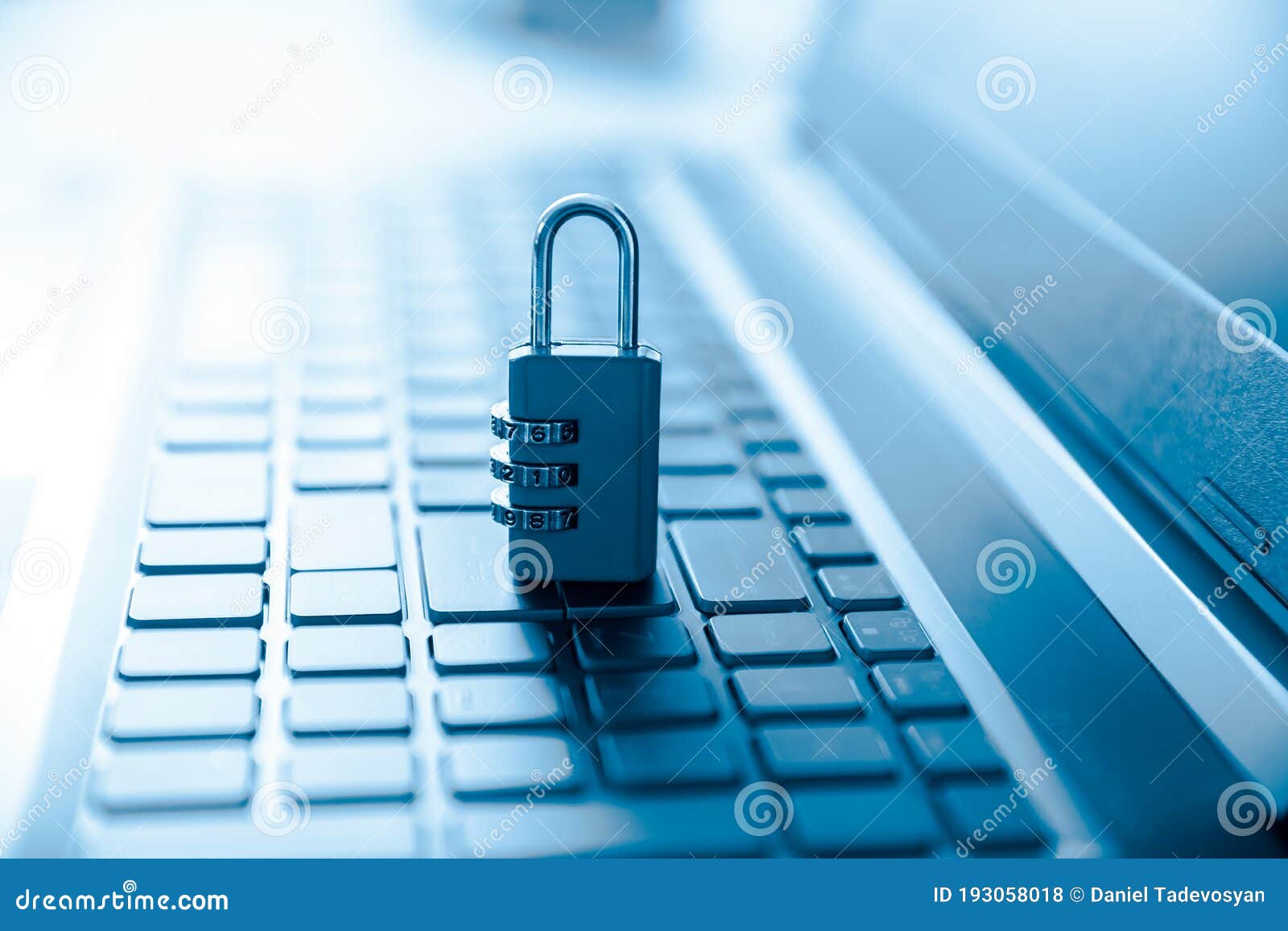Lock on keyboard stock photo. Image of theft, protection - 193058018
