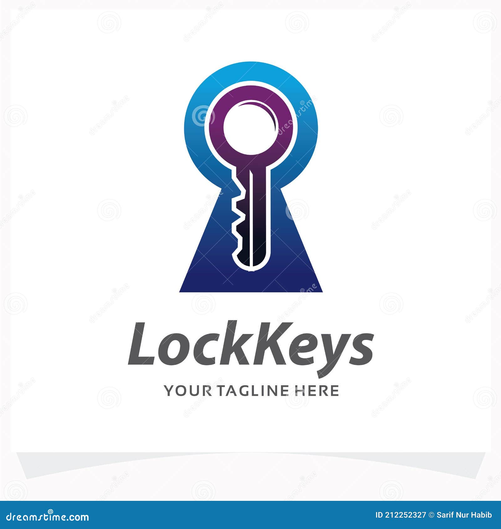Lock Keys Logo Design Template Stock Vector - Illustration of logo ...