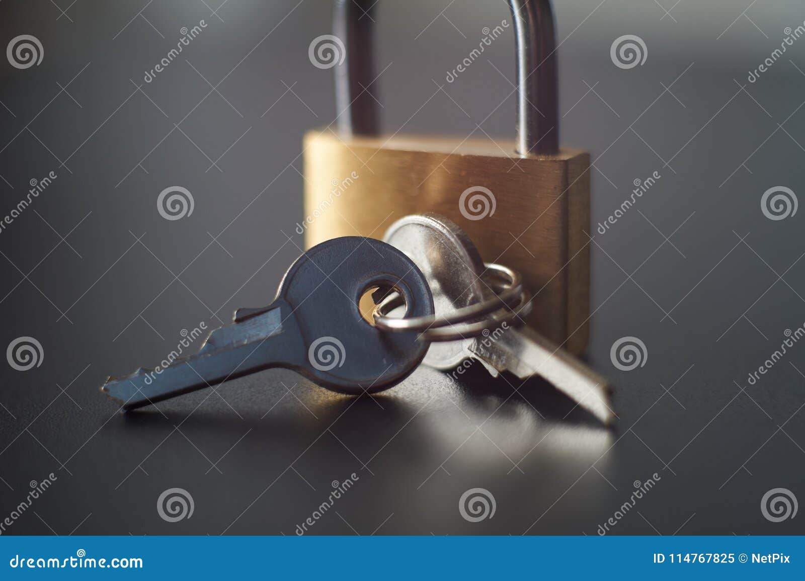 Lock, Keys, Reflections and Shadows Stock Image - Image of locker, lock ...