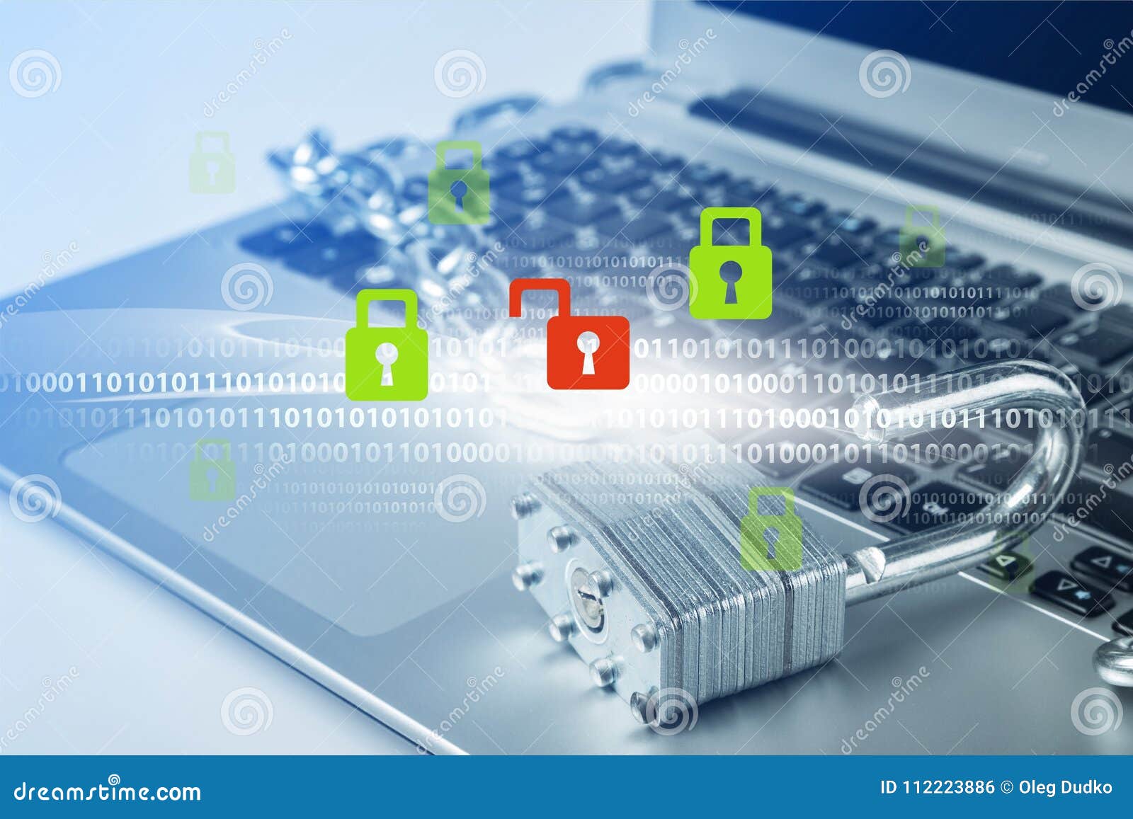 Lock laptop stock photo. Image of system, internet, padlock - 112223886