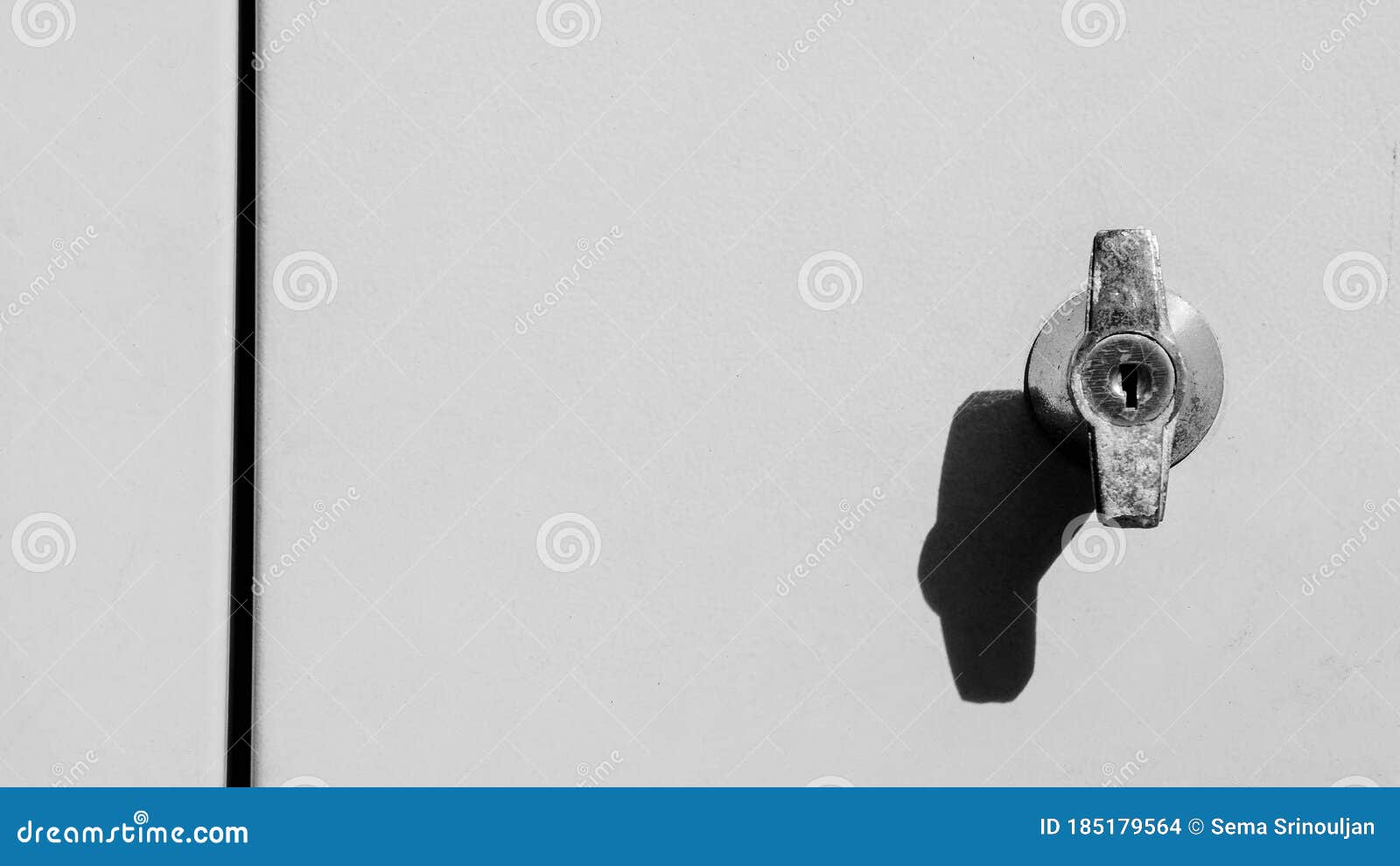 Lock at the metal locker. stock photo. Image of storage - 185179564