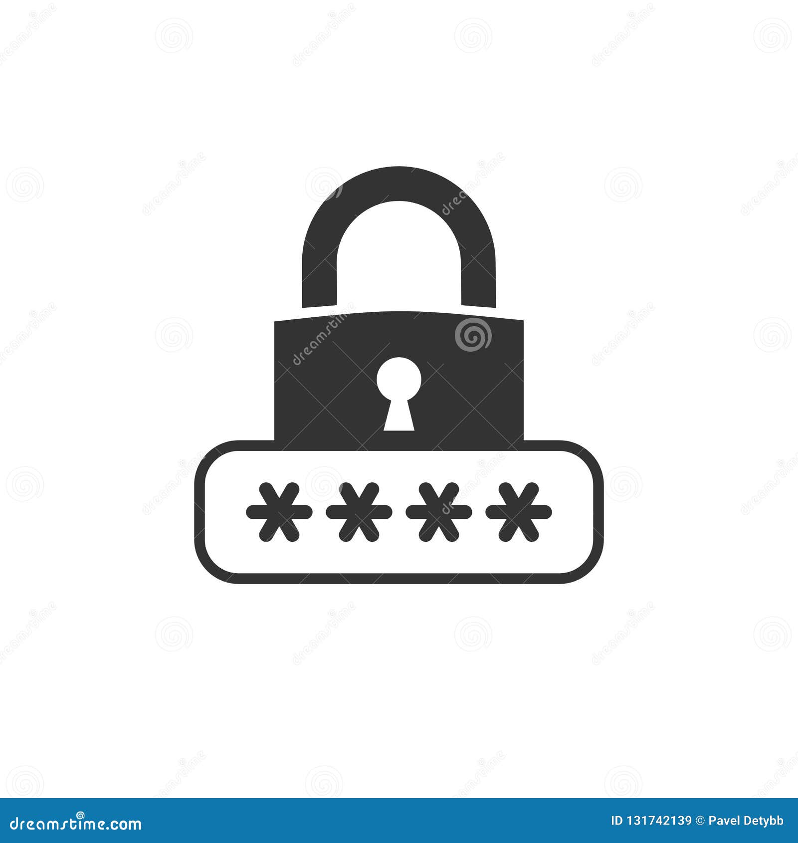 Lock, Login, Password, Safe Security Icon Vector Illustration Flat ... Lock, Login, Password, Safe Security Icon Vector Illustration Flat ...