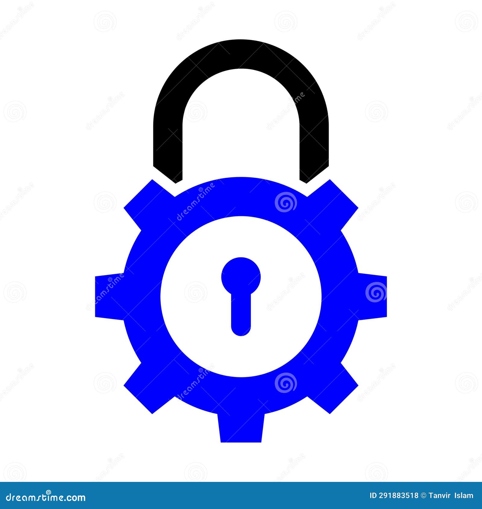 Lock Management Icon stock vector. Illustration of graphic - 291883518