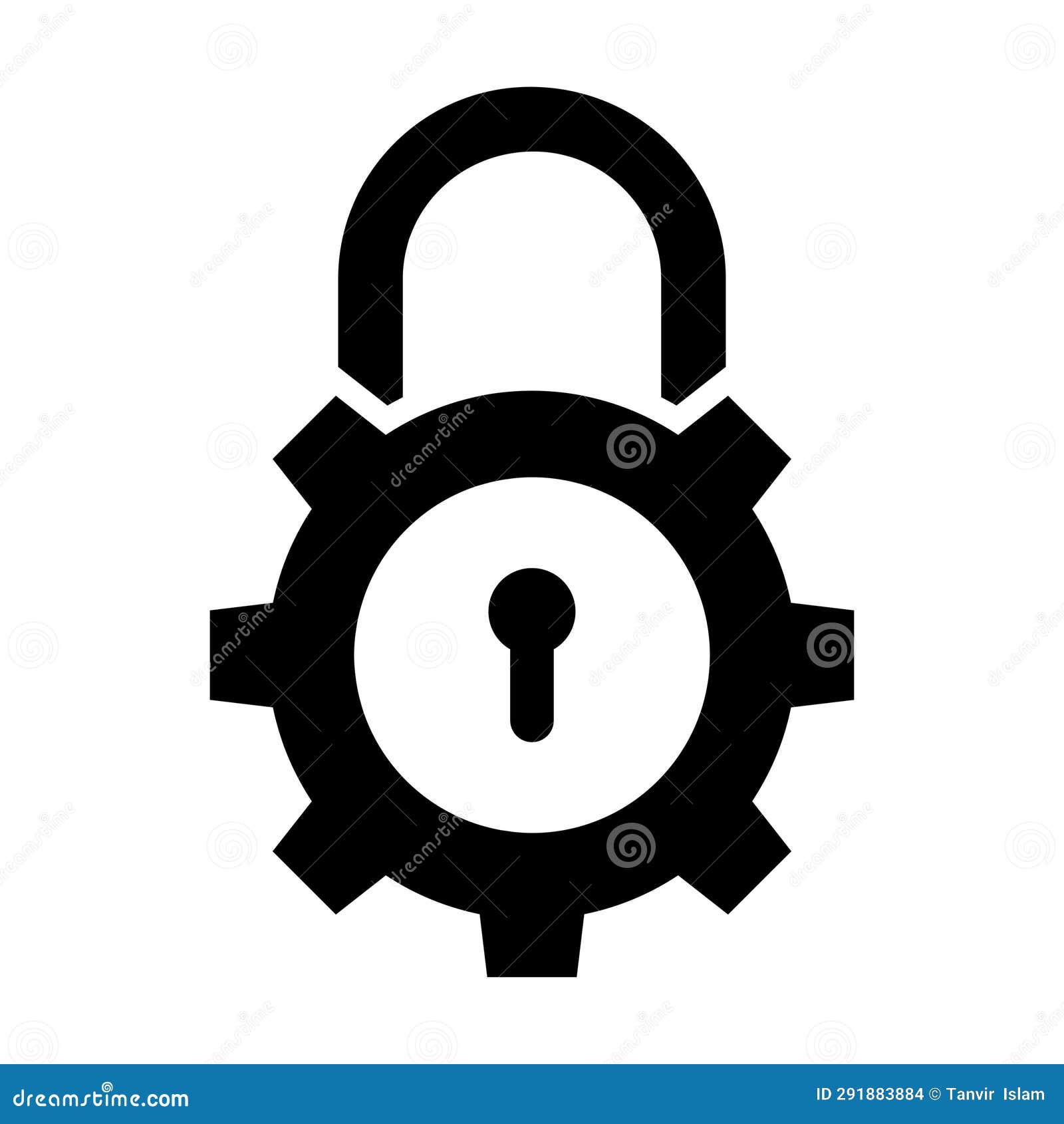 Lock Management Icon stock illustration. Illustration of padlock ...