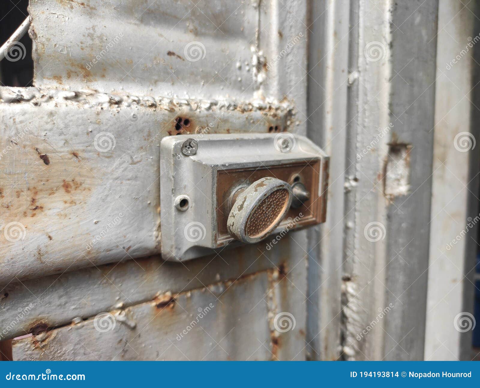 A lock is a mechanical stock photo. Image of iron, electric - 194193814