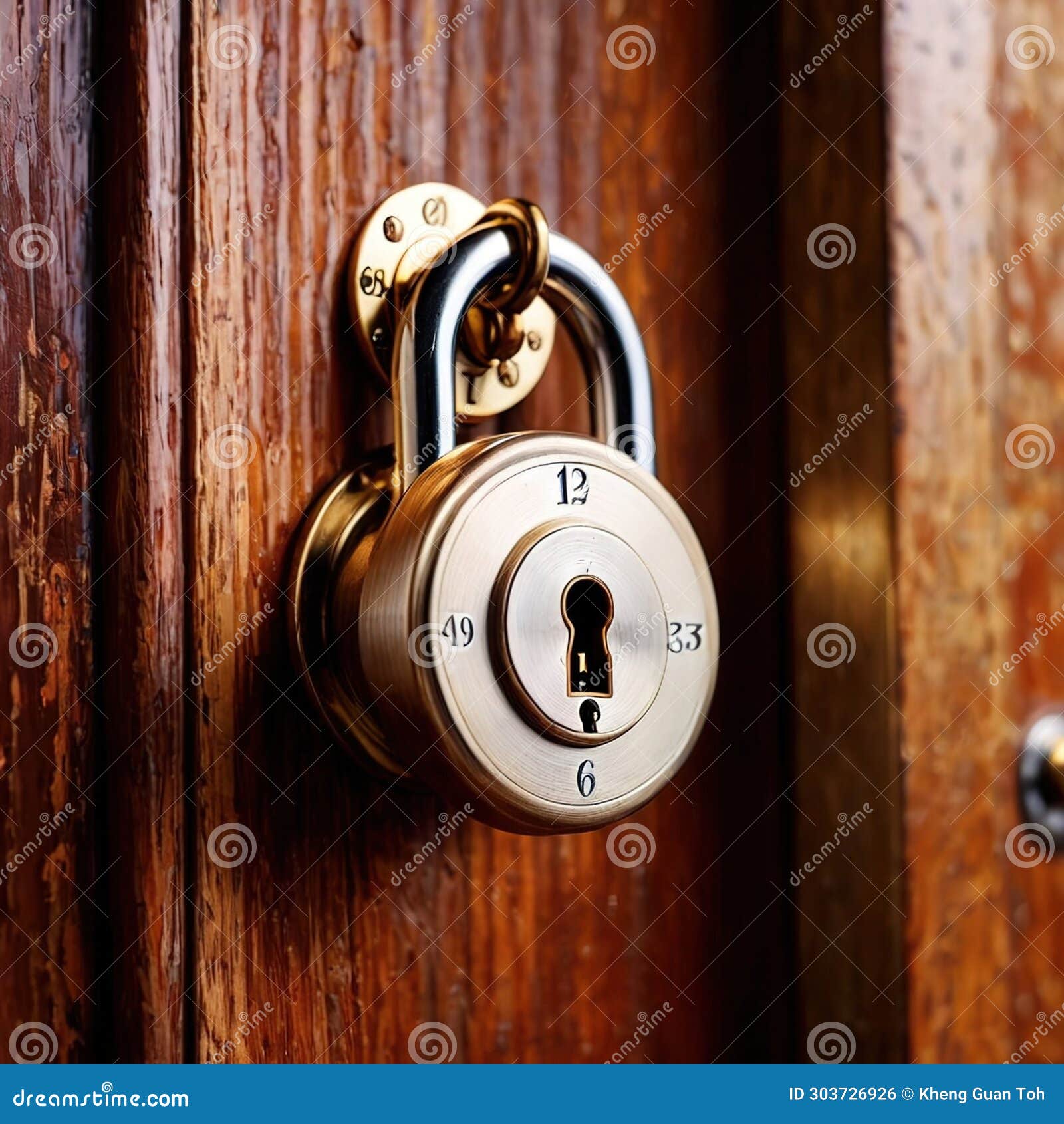 Lock , Mechanical Security Device To Protect and Guard Stock ...