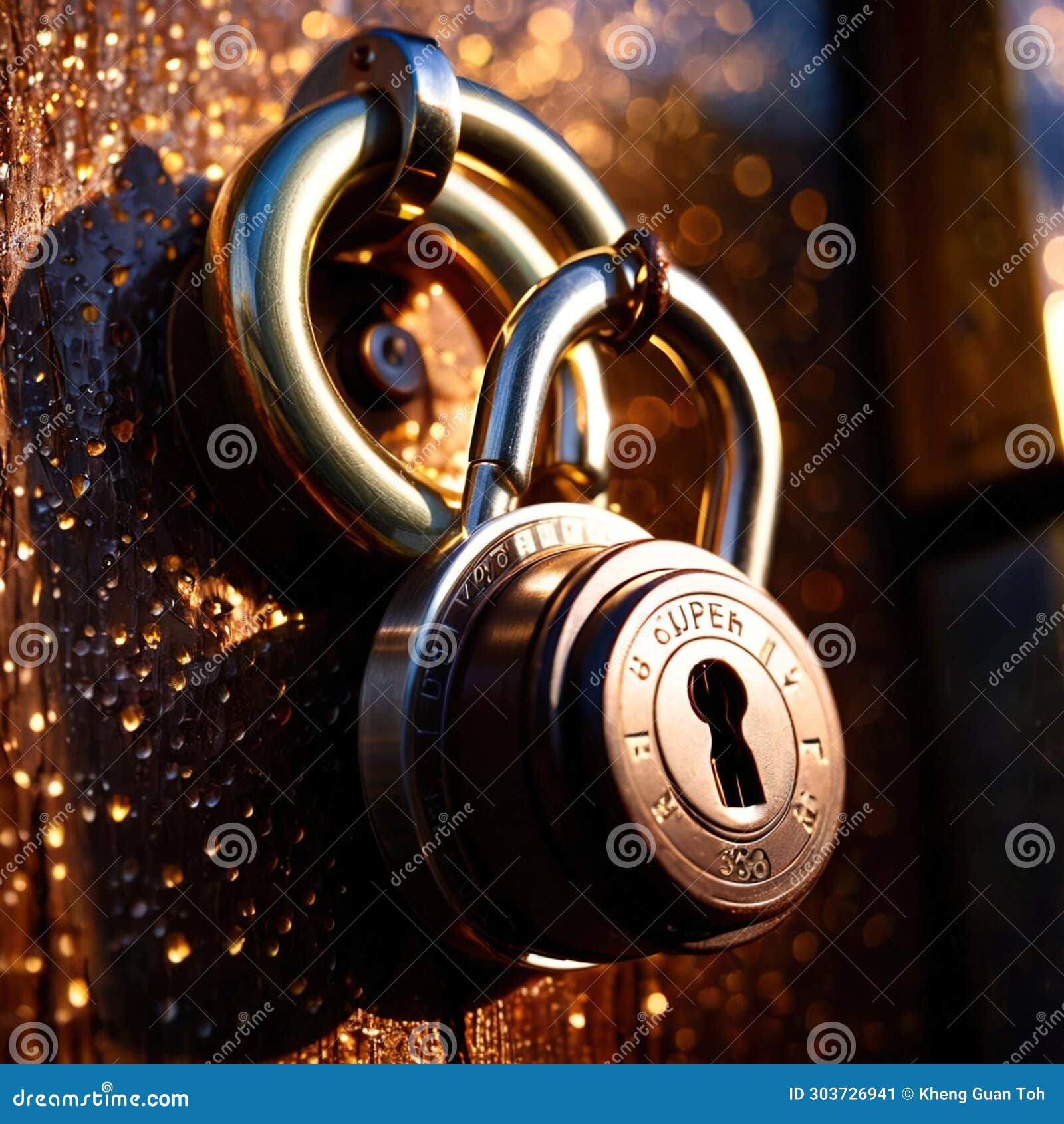 Lock , Mechanical Security Device To Protect and Guard Stock ...