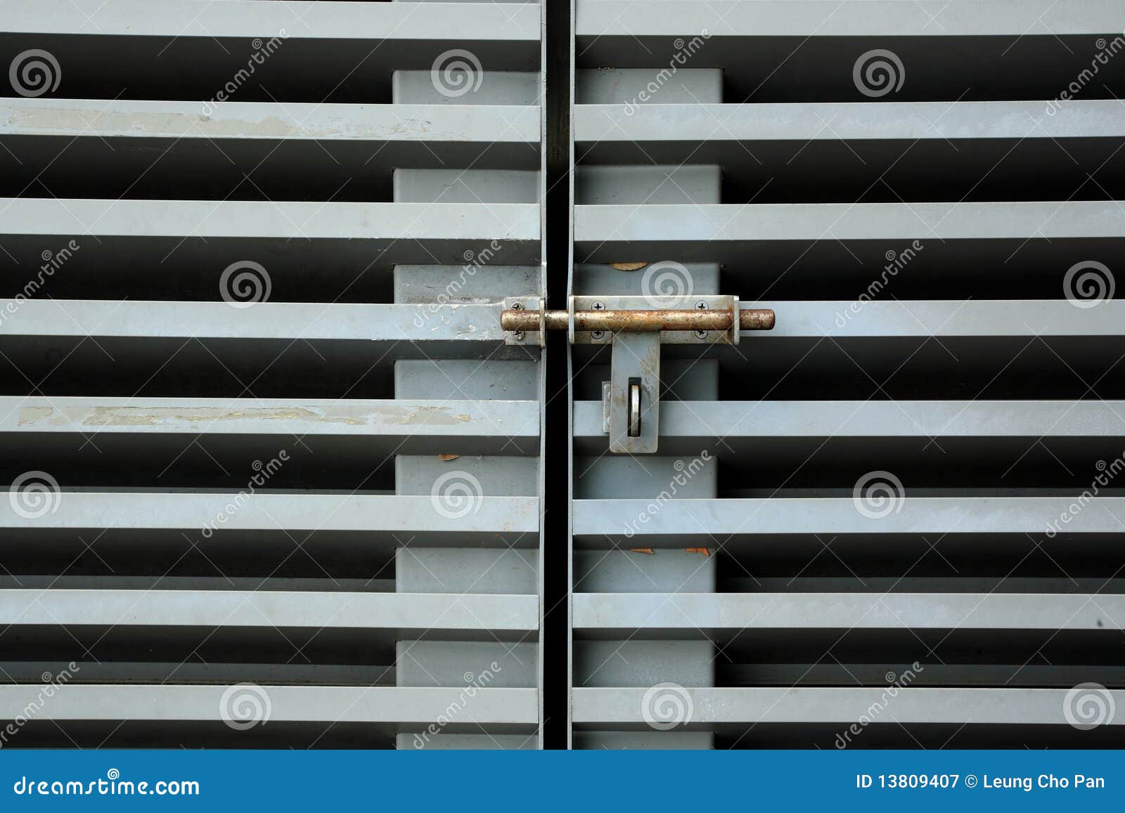 Lock on metal door stock image. Image of computer, home - 13809407