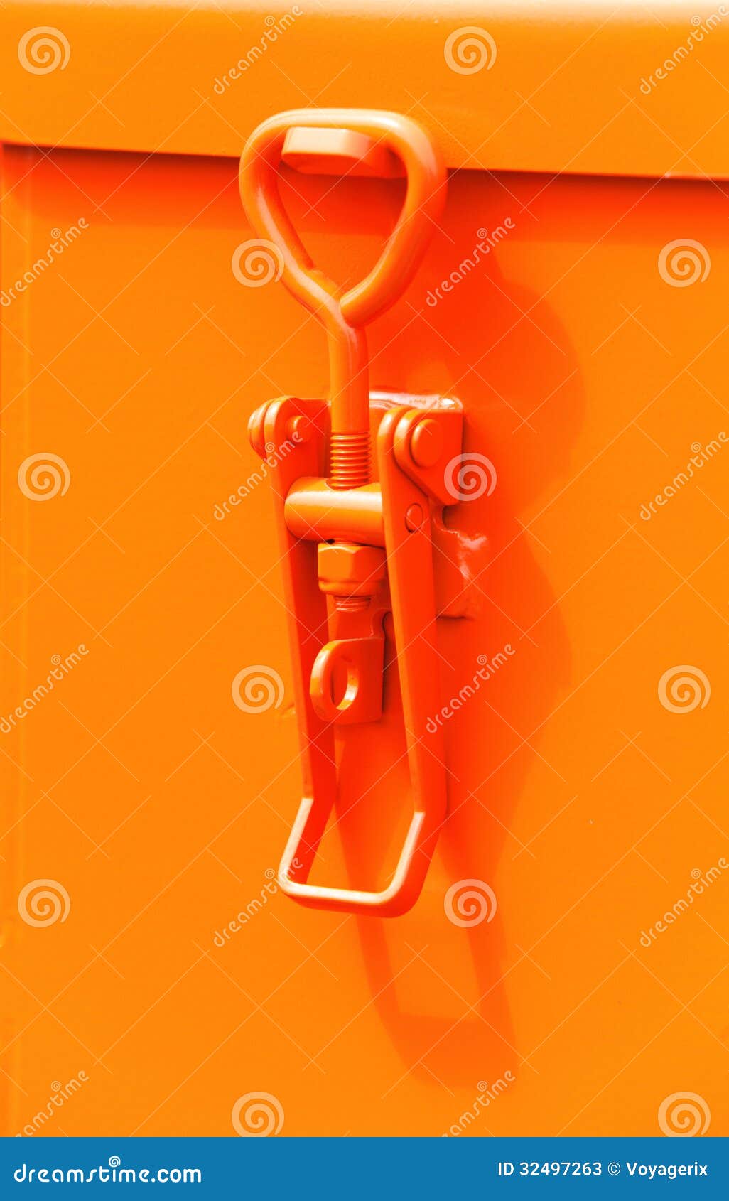 Lock in Metal Industrial Box Crate Stock Image - Image of padlock ...