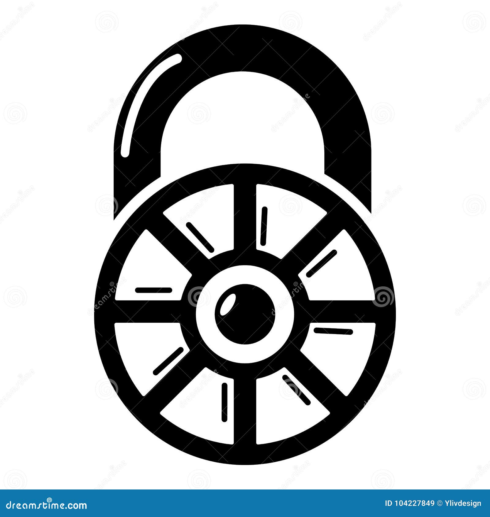 Lock Modern Icon, Simple Black Style Stock Vector - Illustration of ...