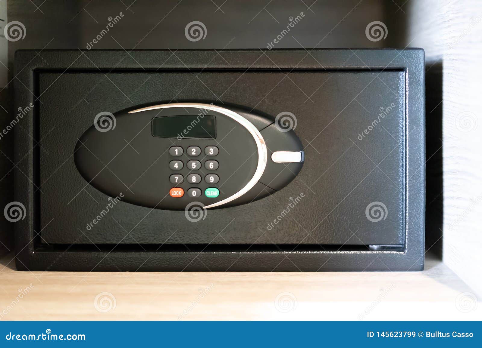 Lock on Modern Safe Box of Security Metal Stock Image - Image of ...