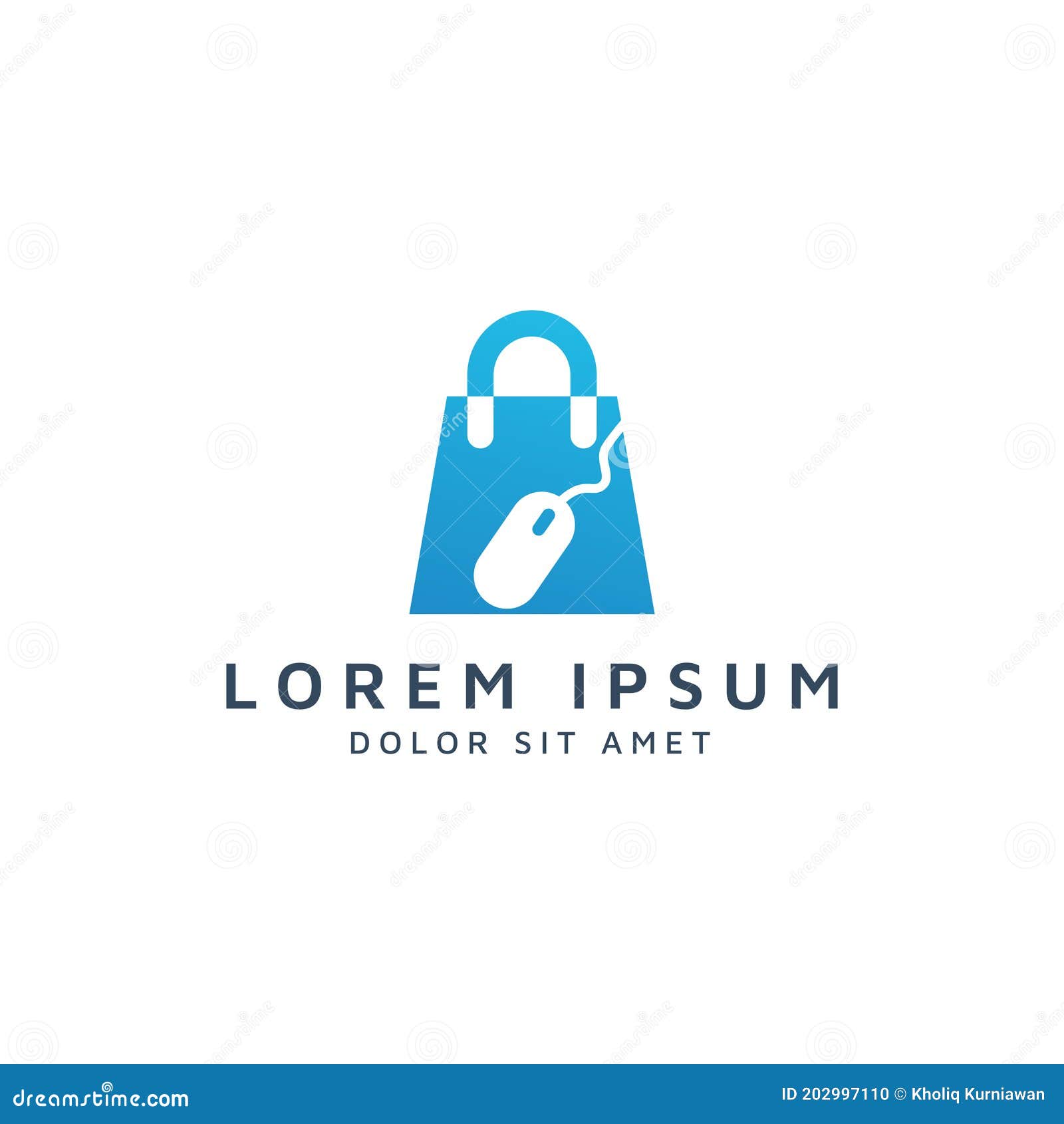 Lock and Mouse Negative Space Logo Design Stock Vector - Illustration ...