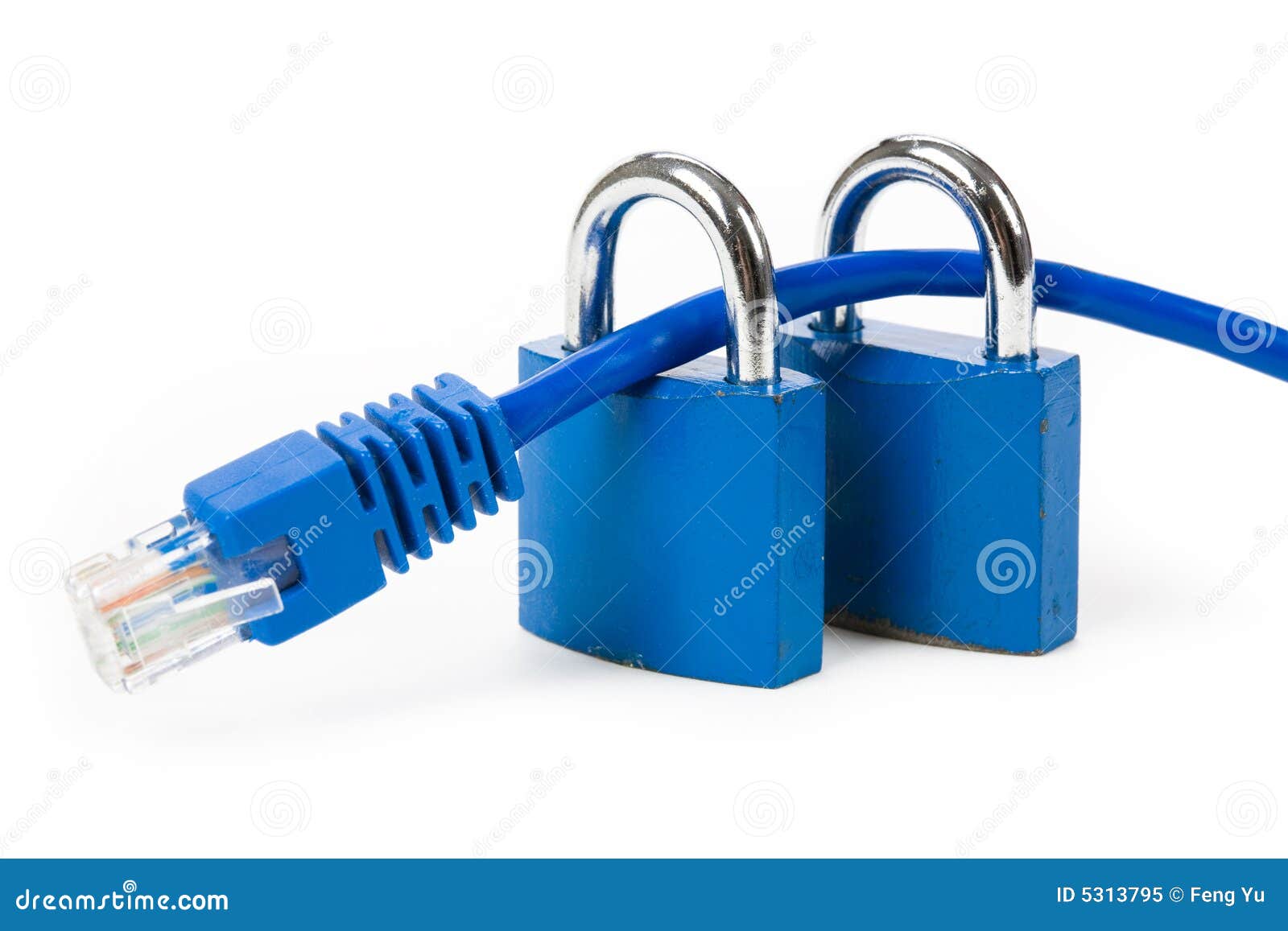 Lock and network cable stock image. Image of risk, white - 5313795